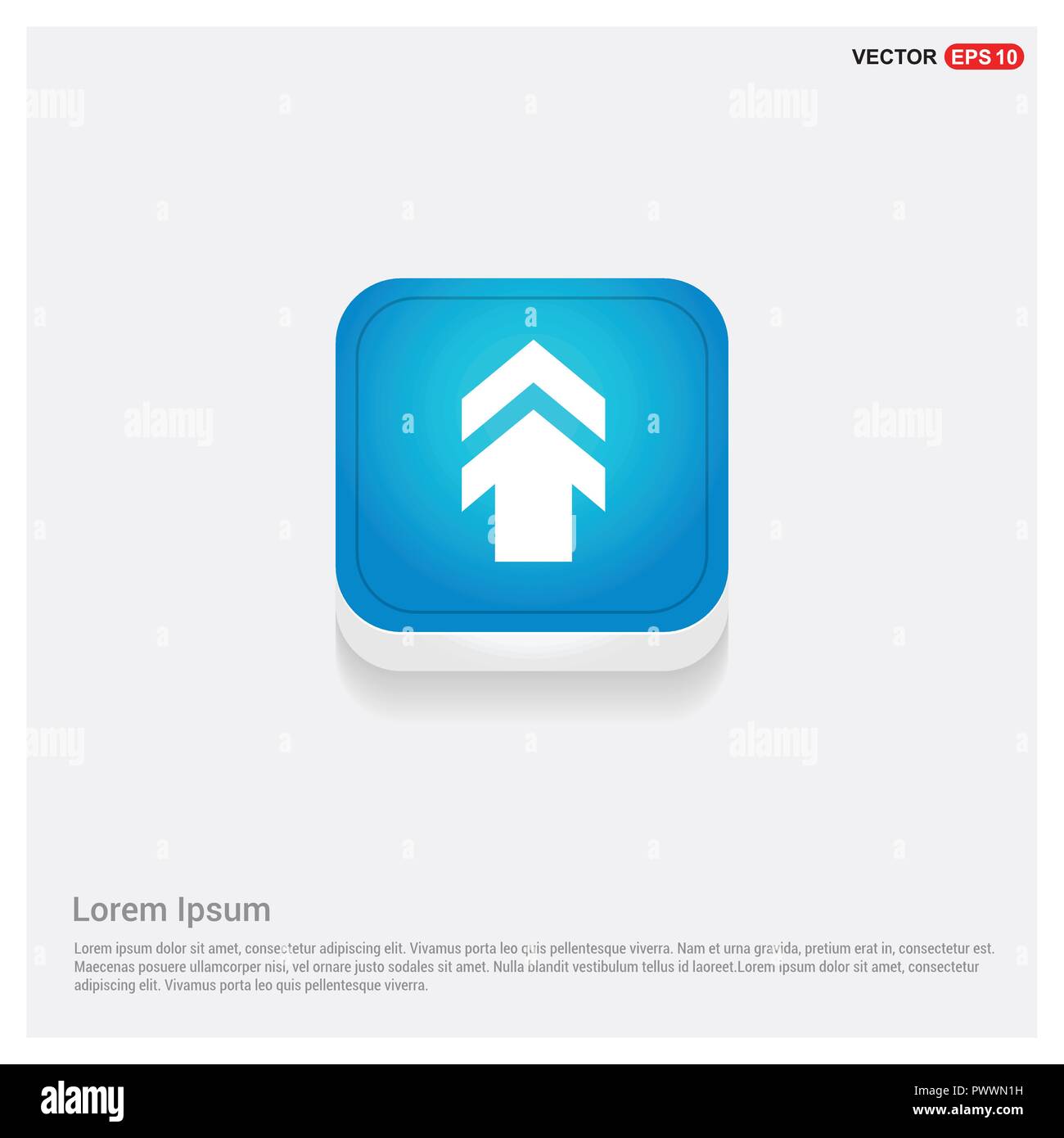 Upper Arrow Icon Stock Vector Image & Art - Alamy