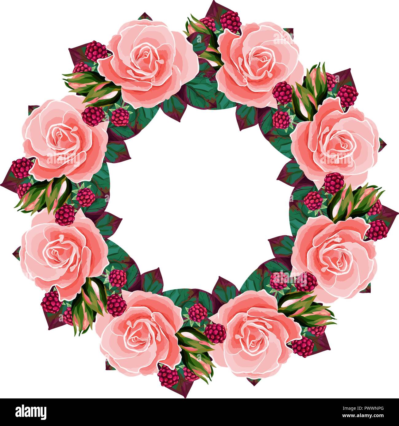 Flowers frame vector Stock Vector Image & Art - Alamy