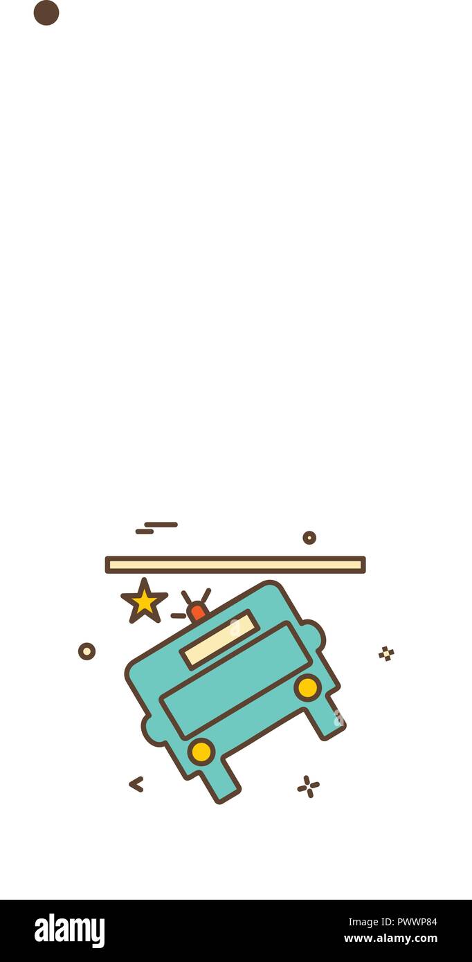 Bus accident icon design vector Stock Vector Image & Art - Alamy
