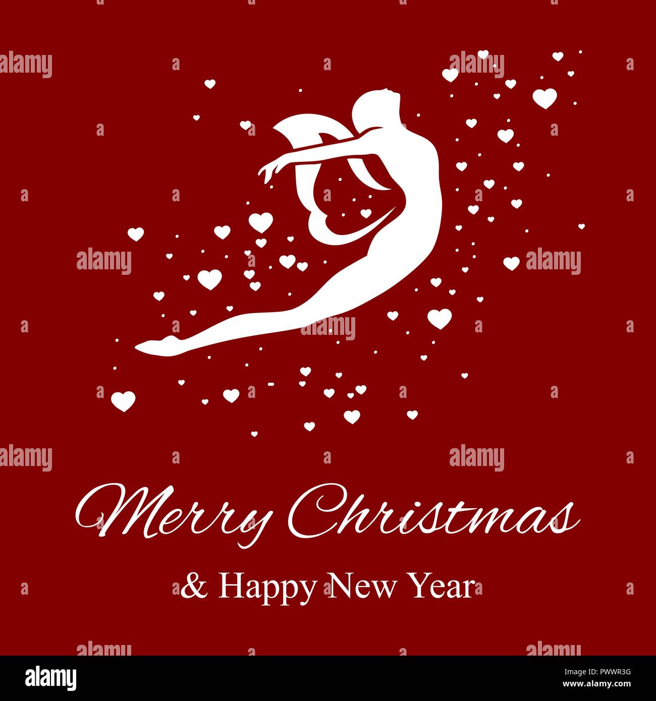 Angel christmas art Stock Vector Images - Alamy