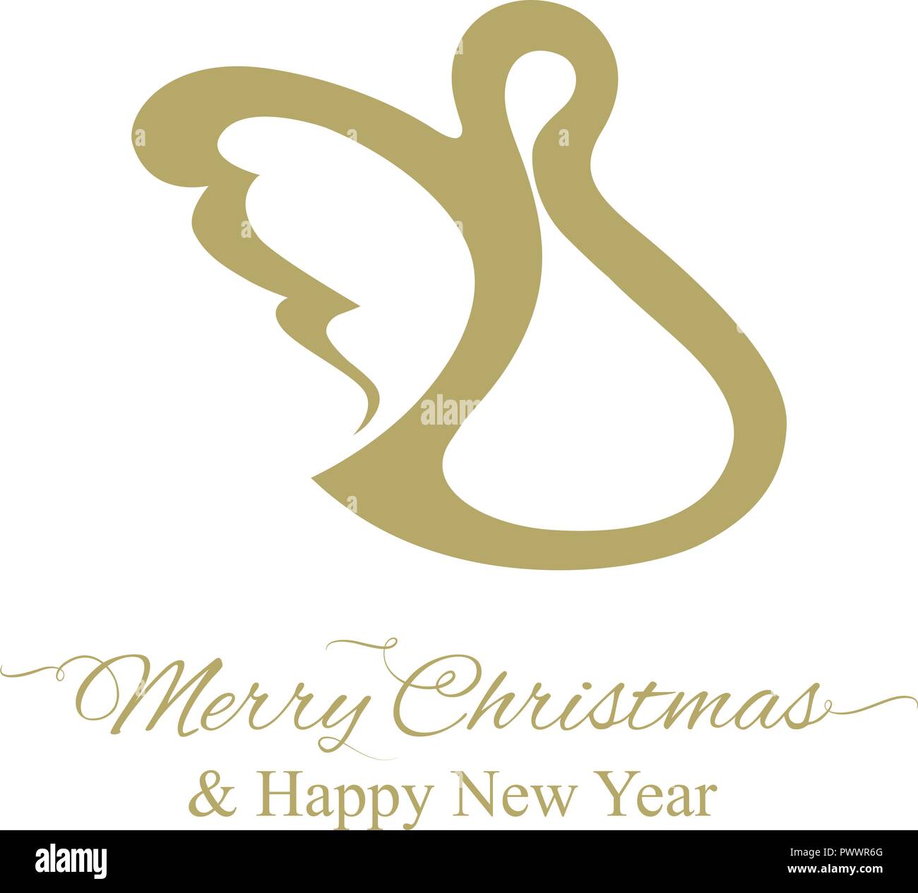 Angel christmas art Stock Vector Images - Alamy