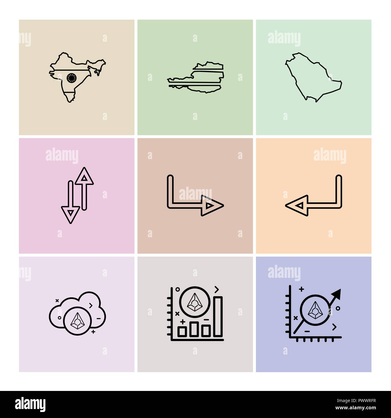 Ratio map Stock Vector Images - Alamy