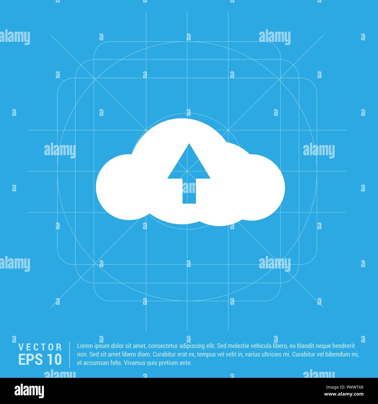 Cloud upload icon Stock Vector Image & Art - Alamy
