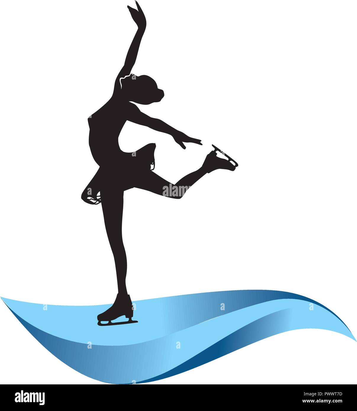 Person silhouette snow Cut Out Stock Images & Pictures - Alamy