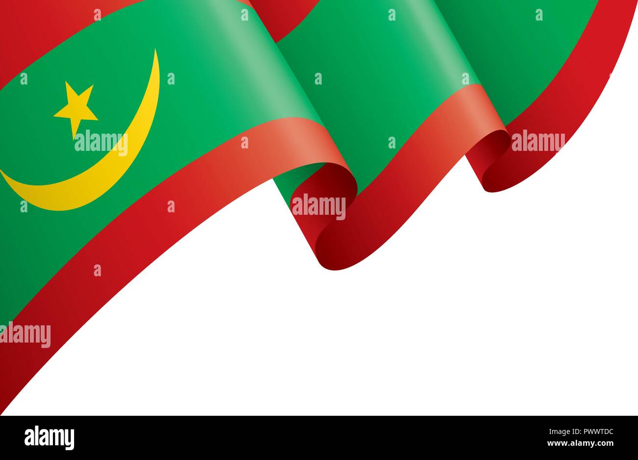 Mauritius flag, vector illustration on a white background Stock Vector ...