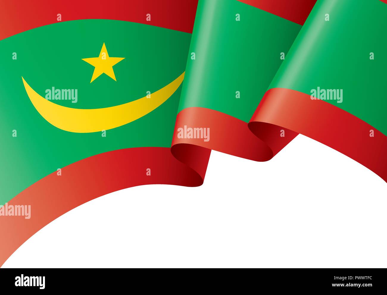 Mauritius flag, vector illustration on a white background Stock Vector ...