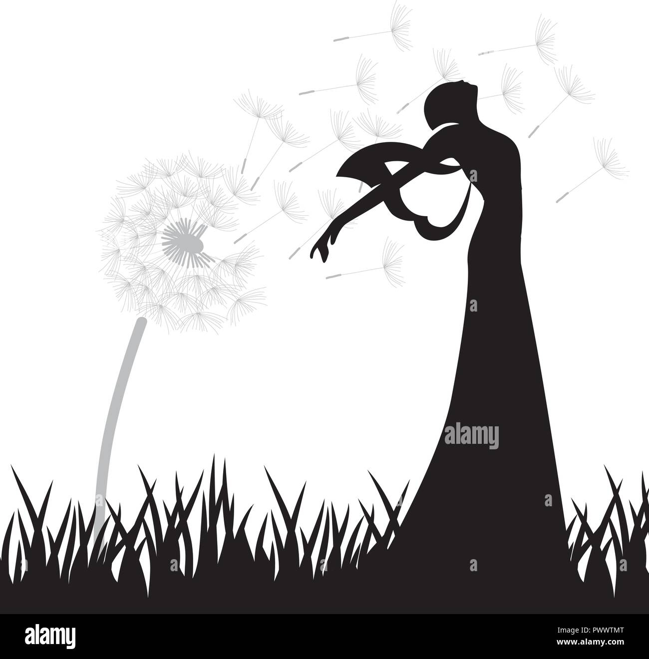 dandelion fairy, vector Stock Vector Image & Art - Alamy