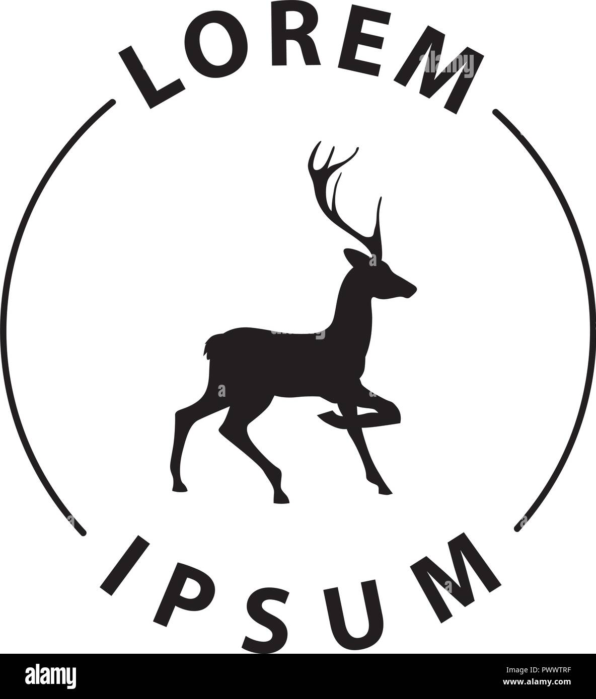deer, logo icon Stock Vector Image & Art - Alamy