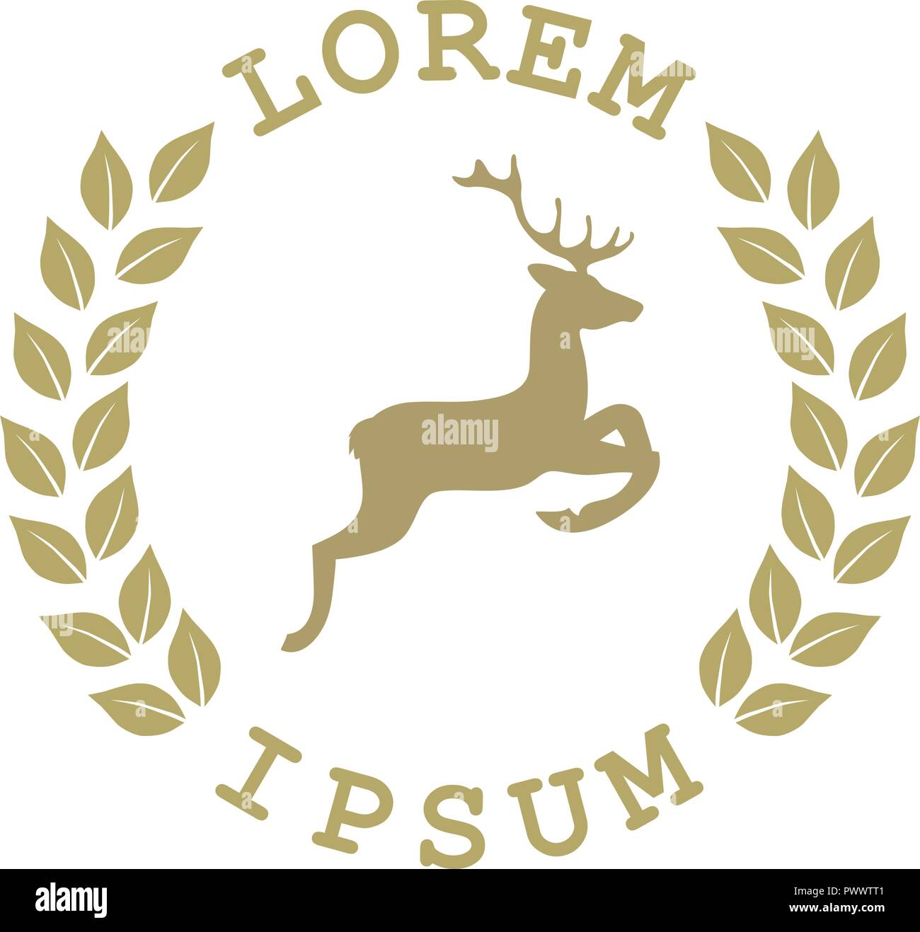 deer, logo icon Stock Vector Image & Art - Alamy