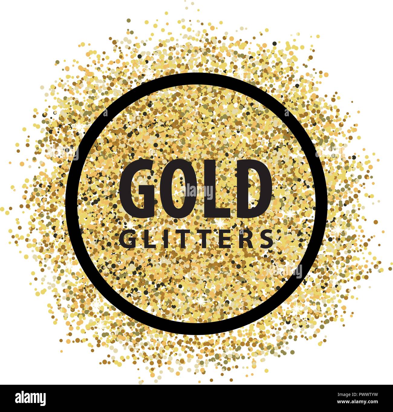 Gold paint stroke Stock Vector Images - Alamy