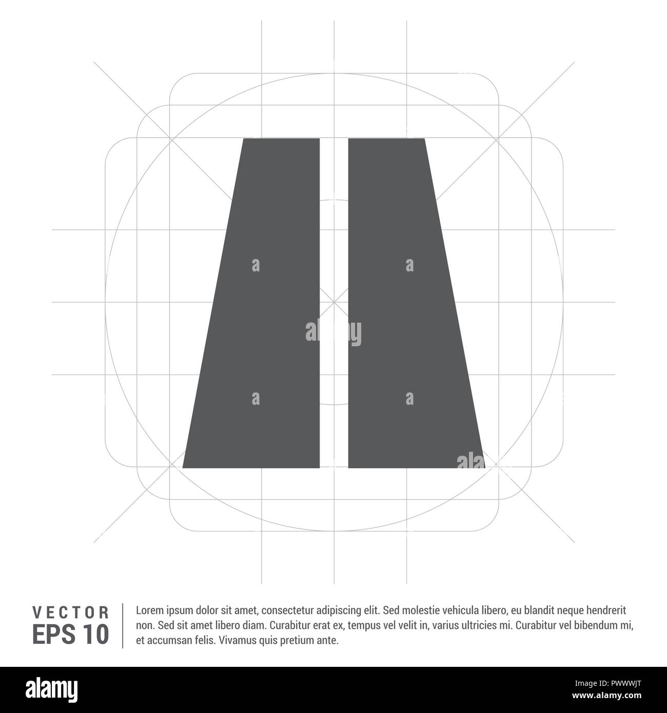 Highway railing Stock Vector Images - Alamy