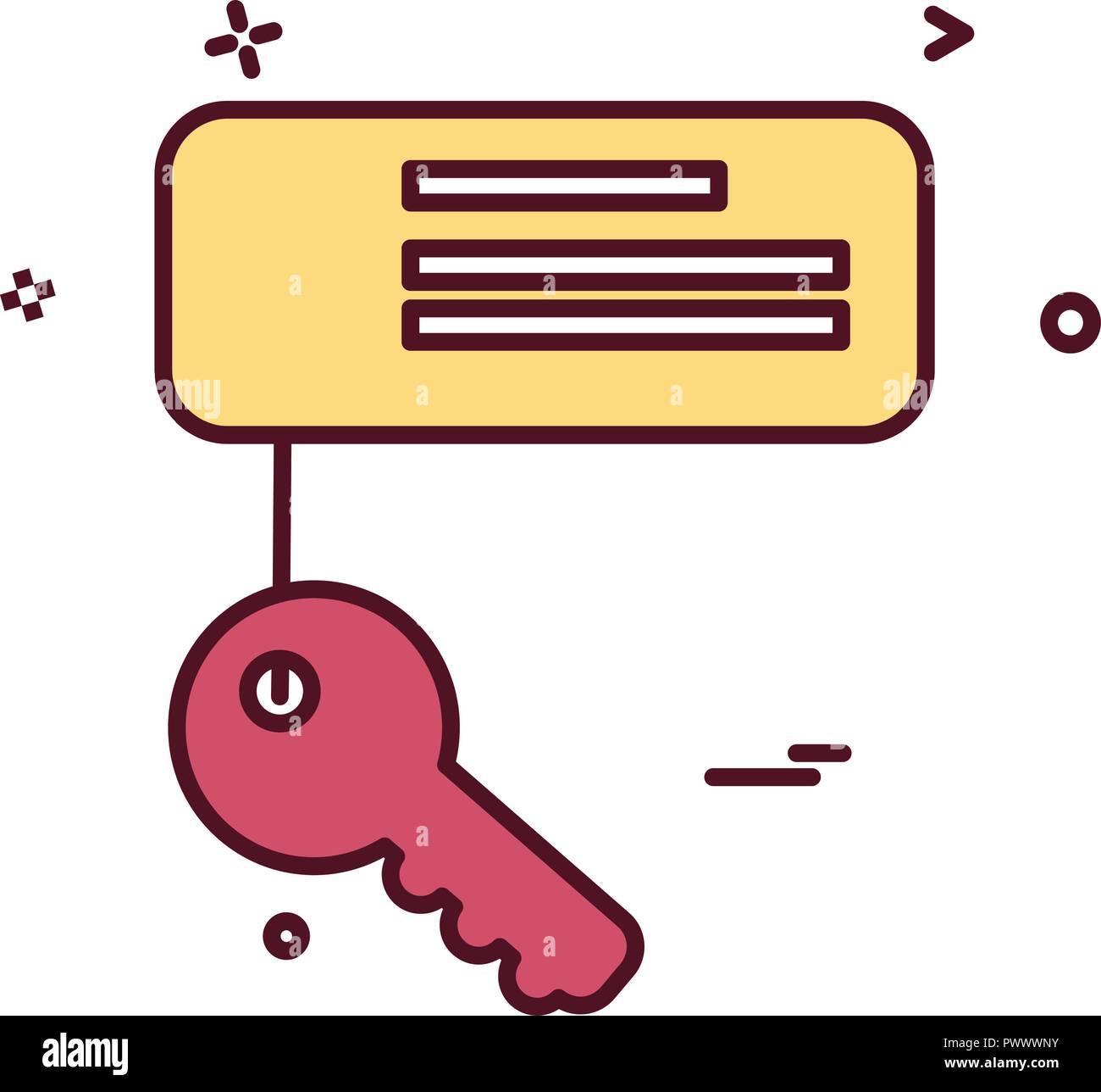 Key icon design vector Stock Vector Image & Art - Alamy