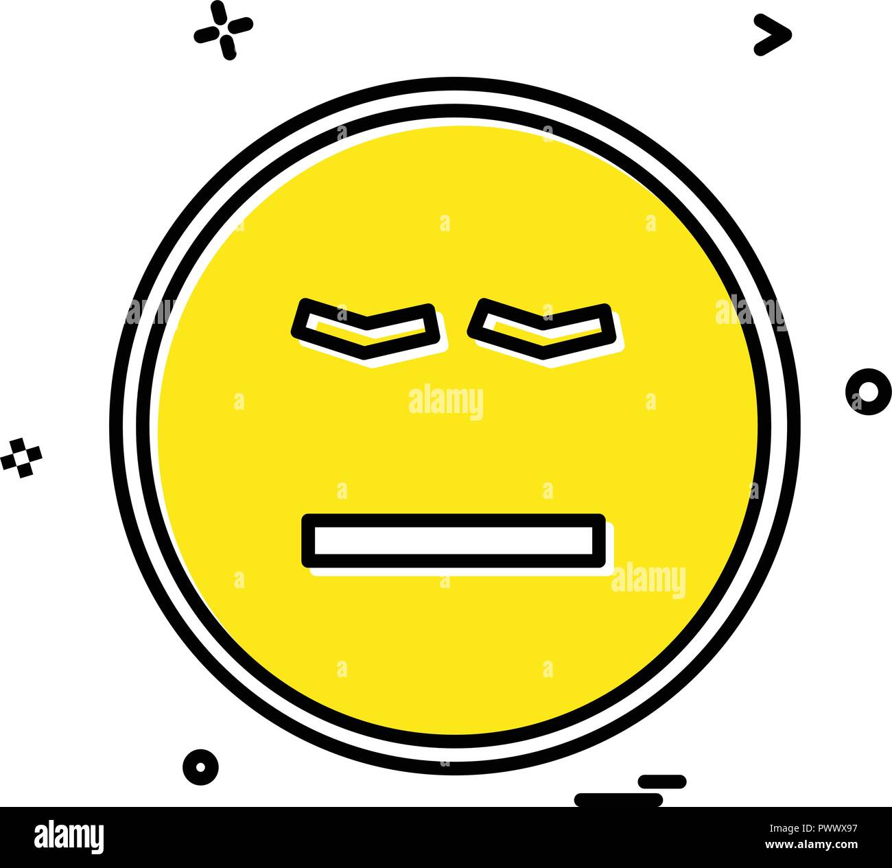Angry emoji icon design vector Stock Vector Image & Art - Alamy