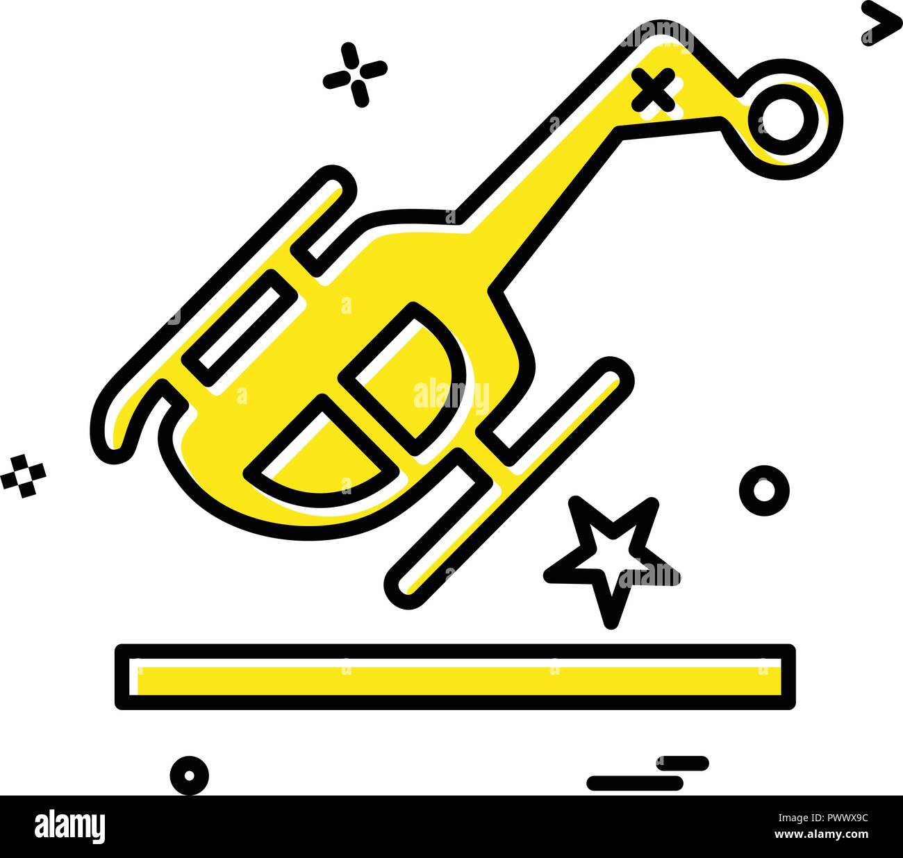 Helicopter crash icon design vector Stock Vector Image & Art - Alamy