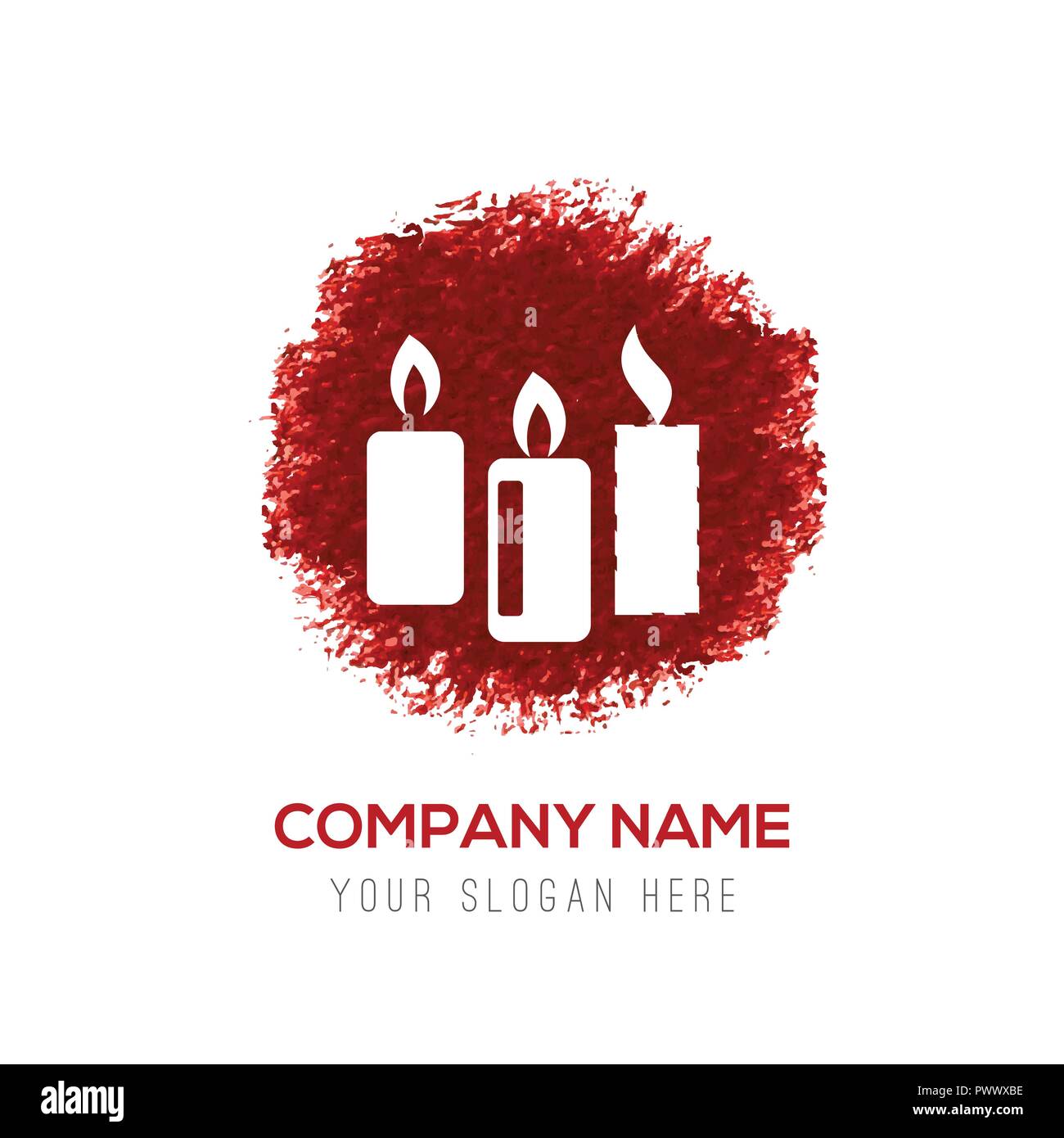 Candle wax splash Stock Vector Images - Alamy