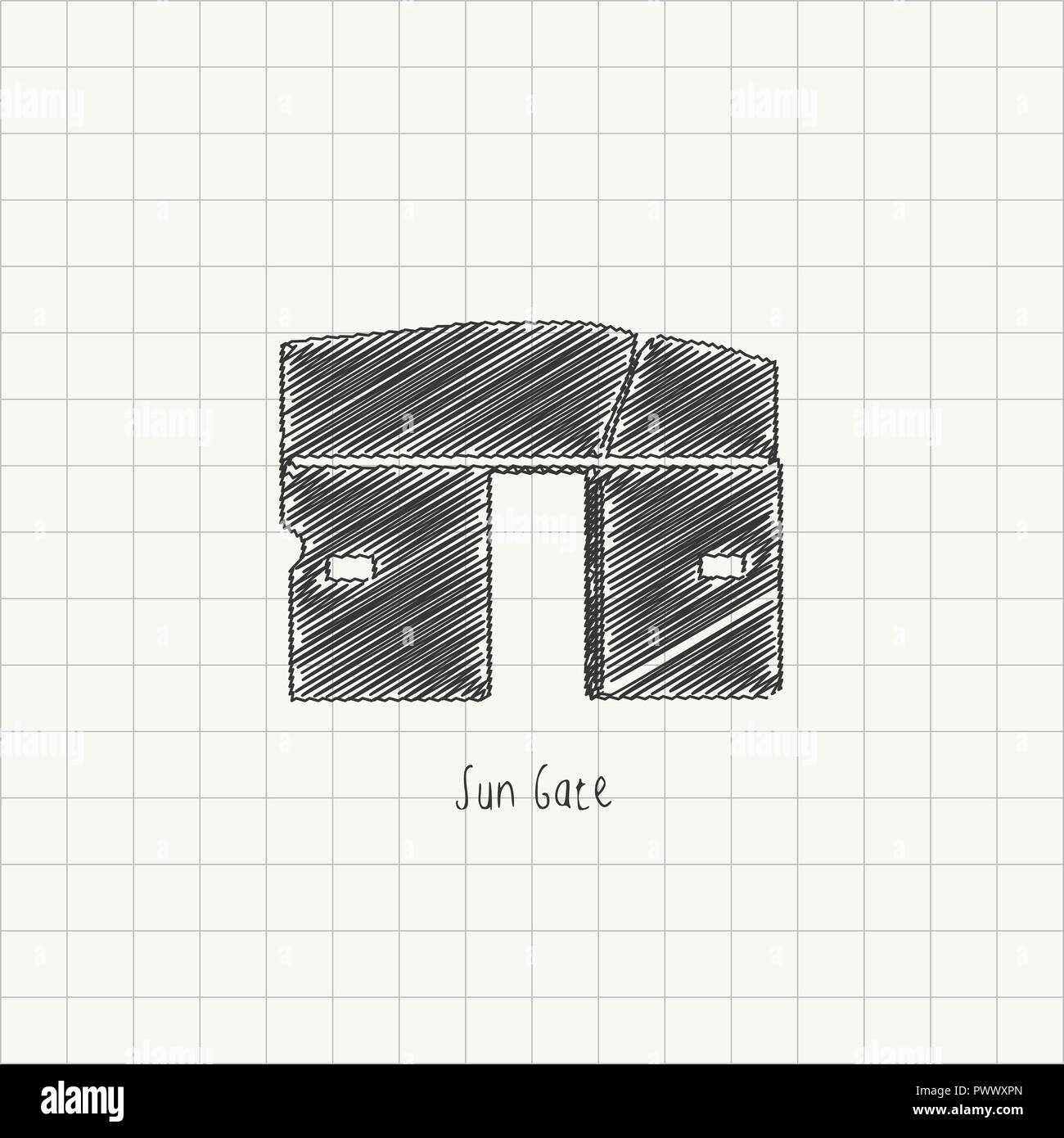 World Famous landmarks design with creative background vector Stock ...