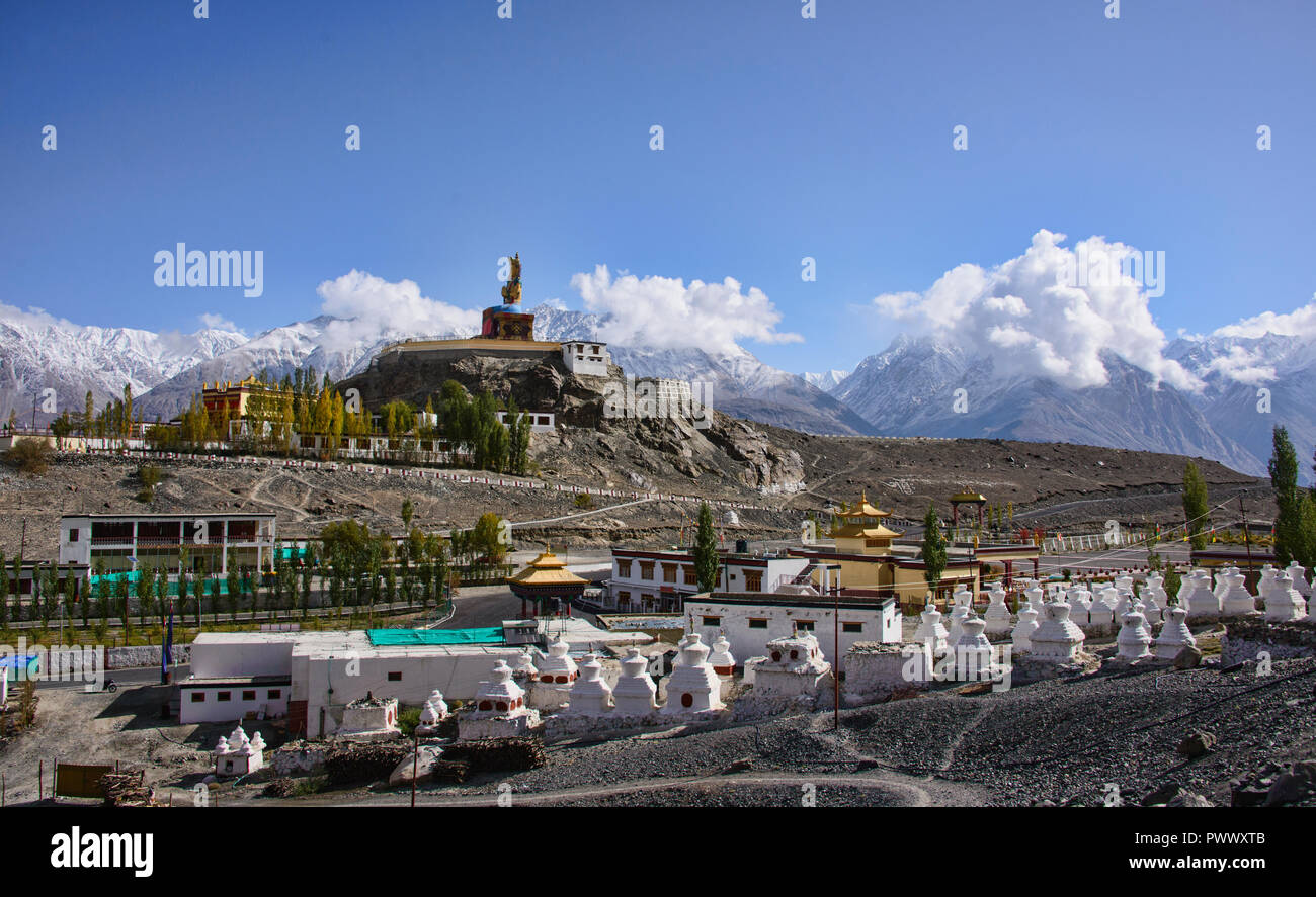 Diskit Monastery, Maitreya Buddha , India, Ladakh, Nubra Valley ...