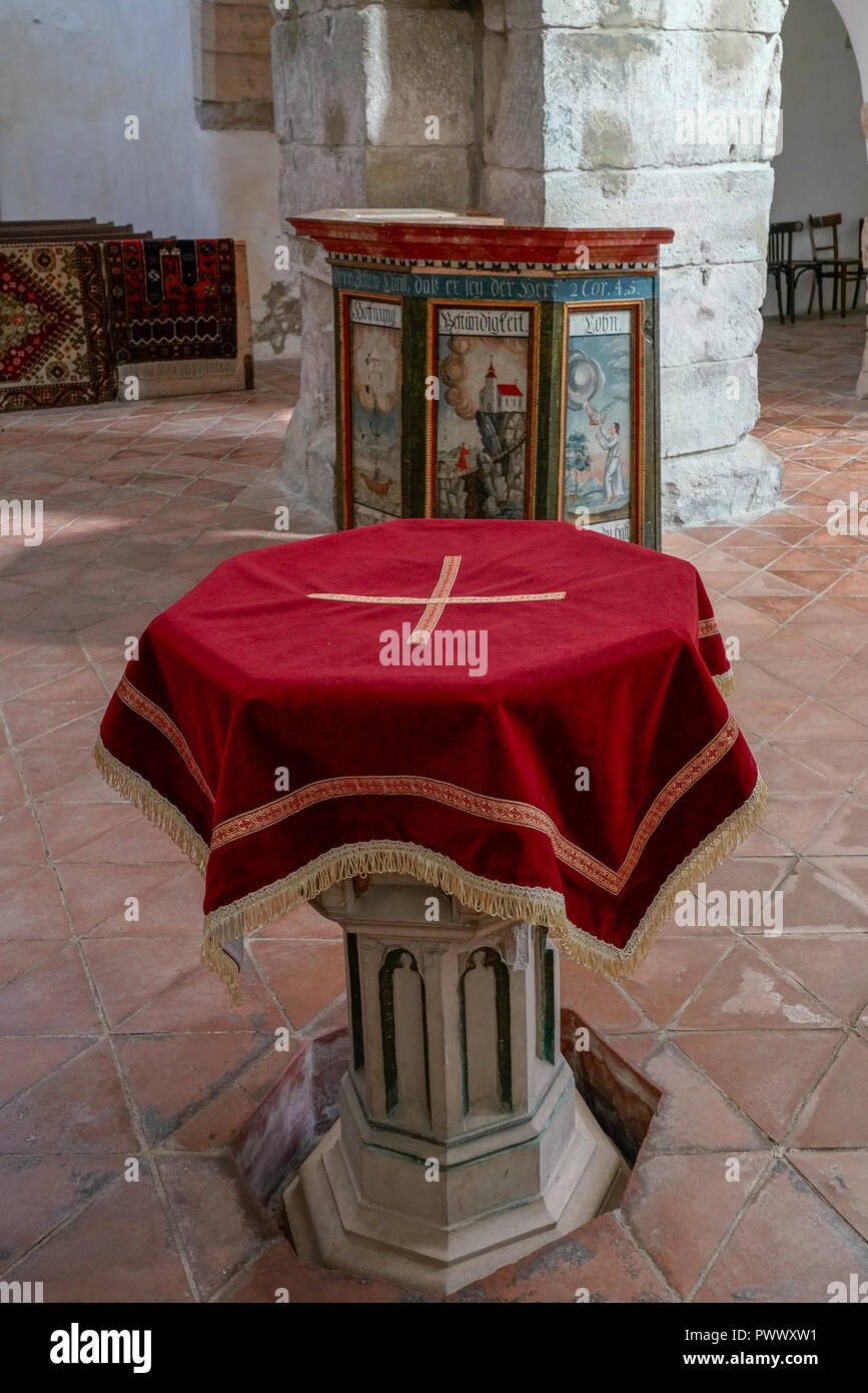 PREJMER, TRANSYLVANIA/ROMANIA - SEPTEMBER 20 : View of the font in the ...