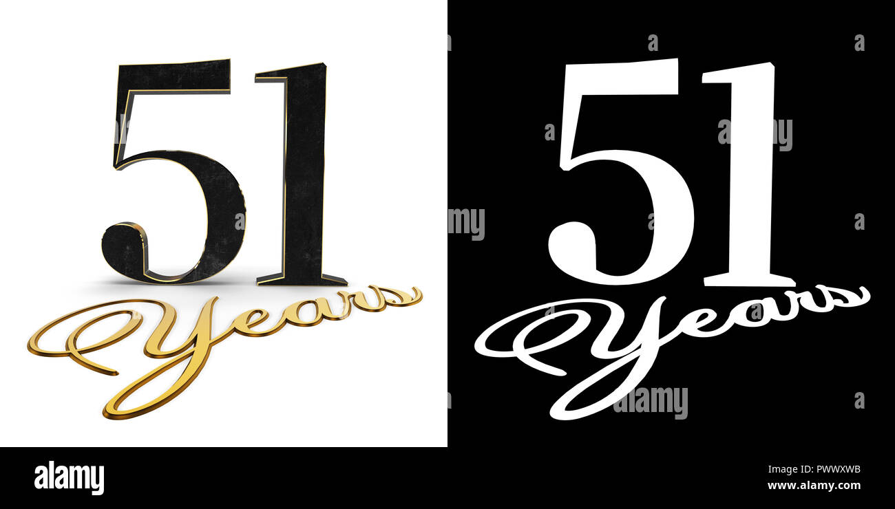 3d number 51 hi-res stock photography and images - Alamy
