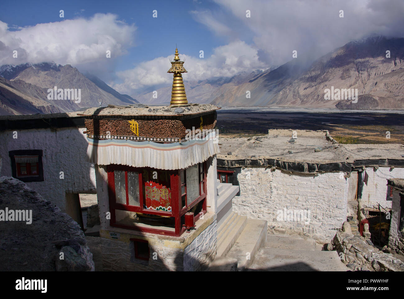 Diskit Monastery, Maitreya Buddha , India, Ladakh, Nubra Valley ...
