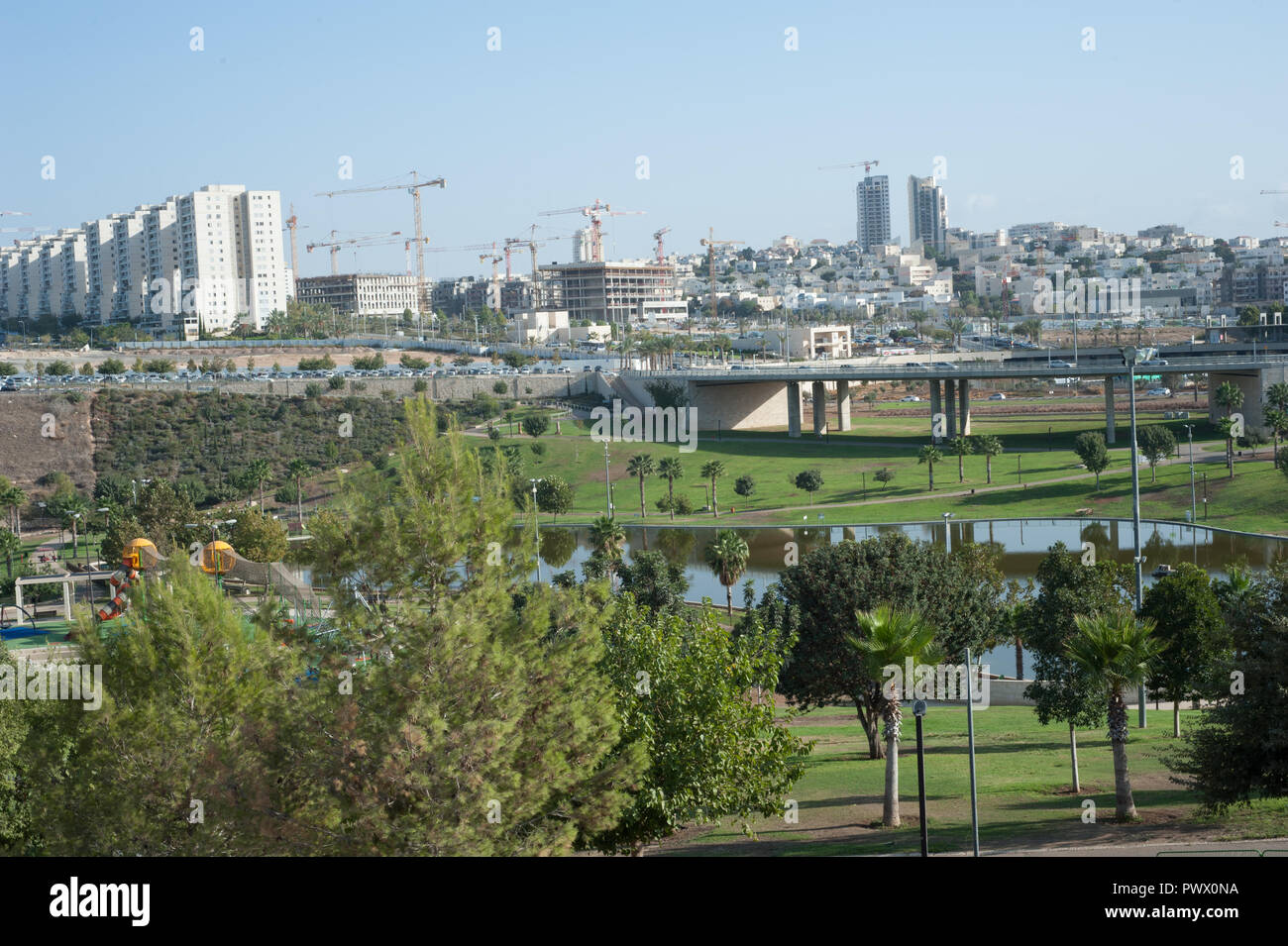landscape of Modiin city and park, Israel Stock Photo - Alamy