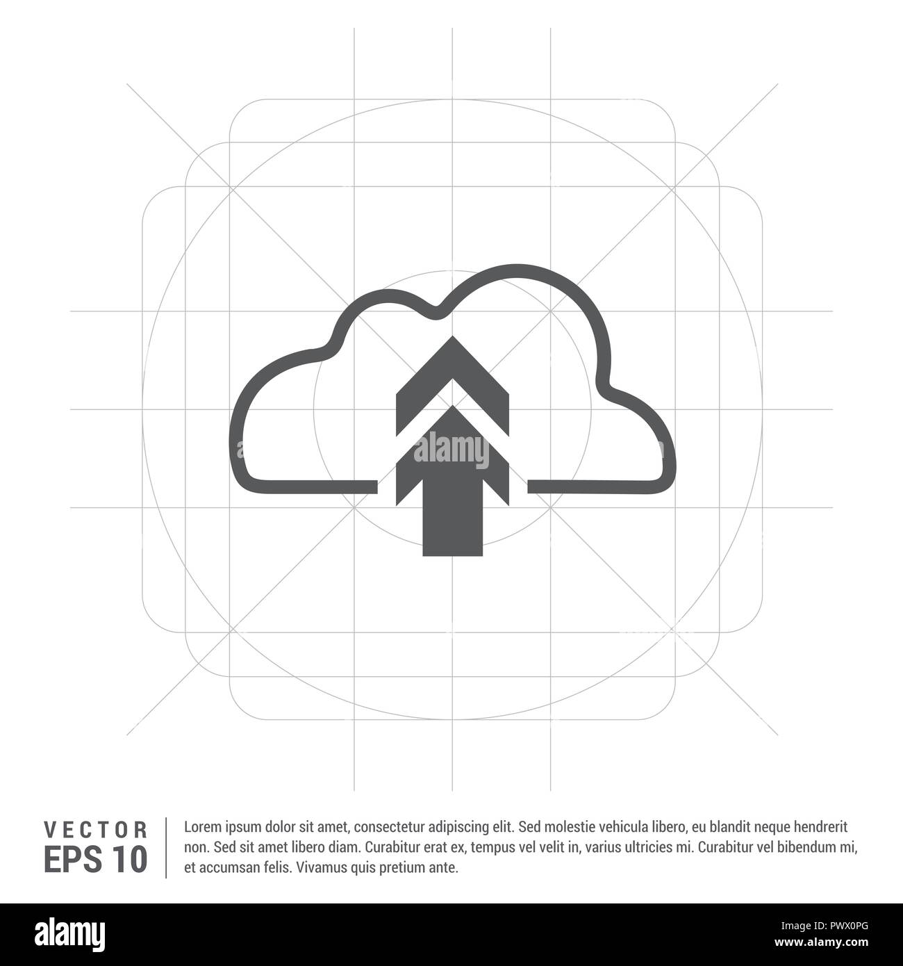 Cloud Upload Icon Stock Vector Image & Art - Alamy
