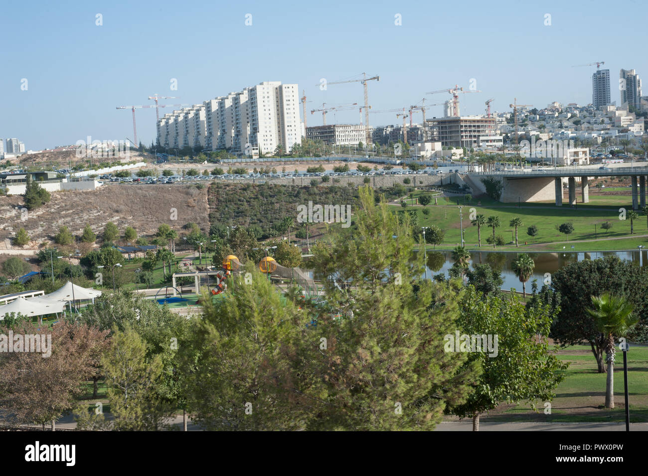 landscape of Modiin city and park, Israel Stock Photo - Alamy