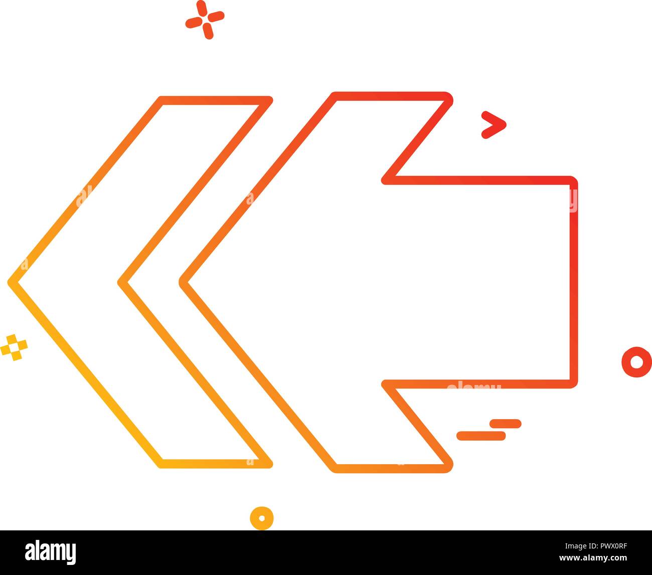 Left icon design vector Stock Vector Image & Art - Alamy