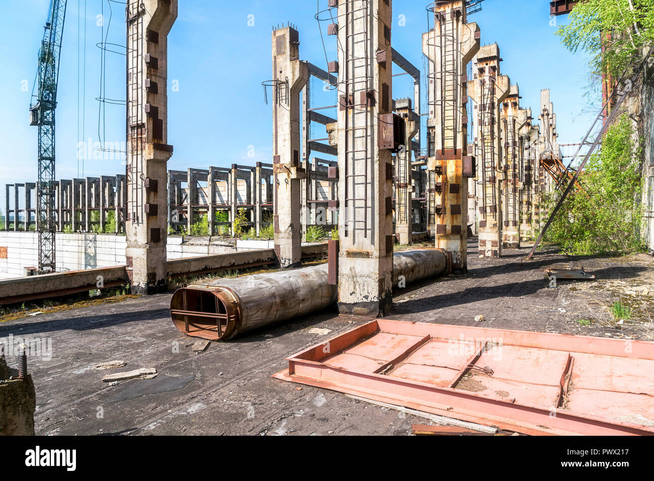 Chernobyl reactor roof hi-res stock photography and images - Alamy
