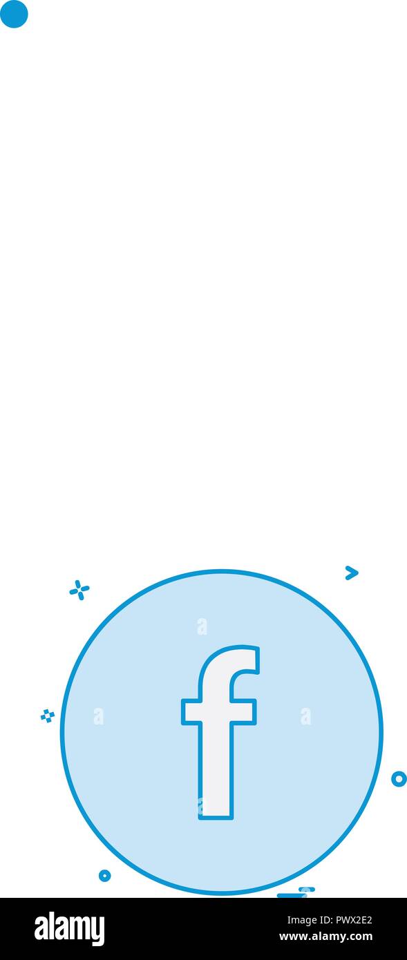 Facebook icon design vector Stock Vector Image & Art - Alamy