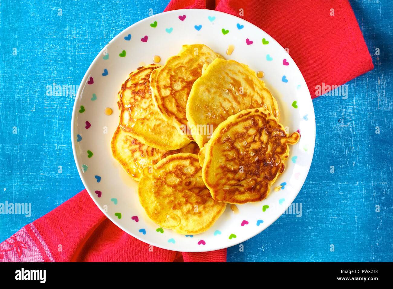 American Pancake Stack Stock Photo - Alamy