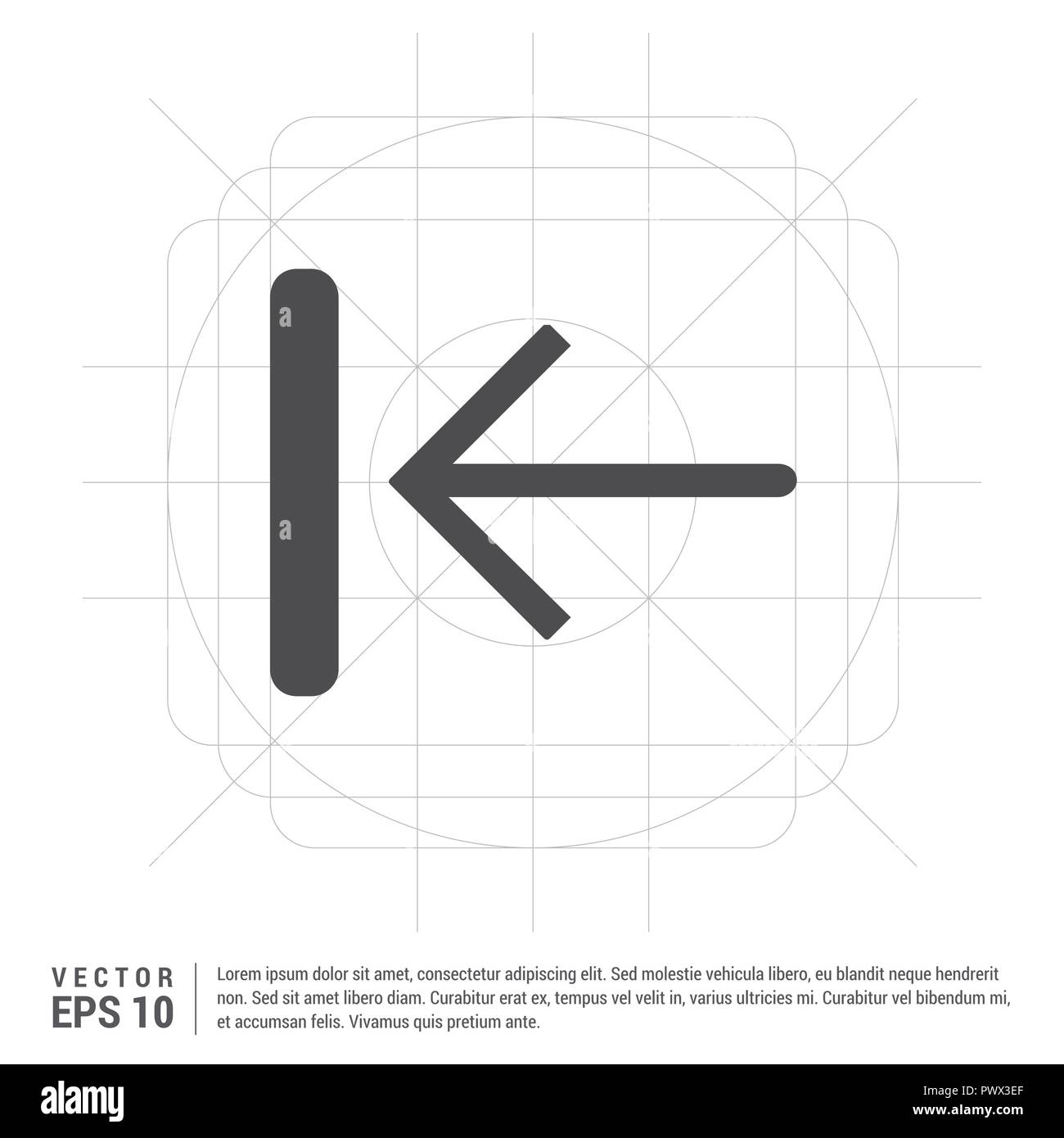 Rewind Arrow Icon Stock Vector Image & Art - Alamy