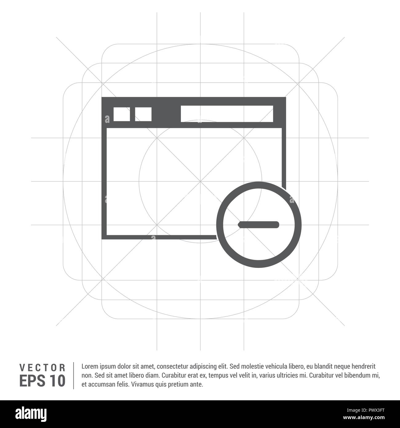 Minimize screen icon Stock Vector Image & Art - Alamy