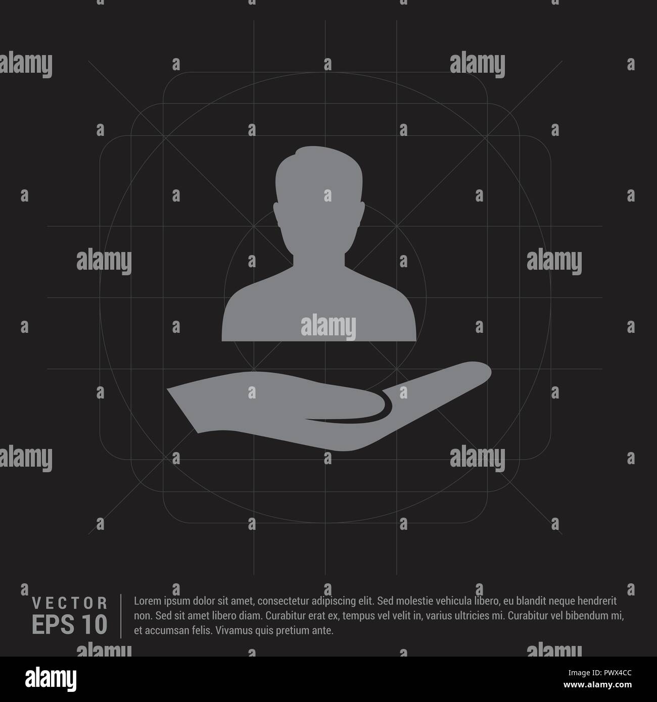 Add support hands Stock Vector Images - Alamy