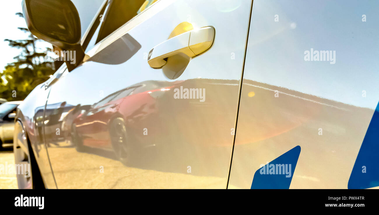 Blue white decals hi-res stock photography and images - Alamy