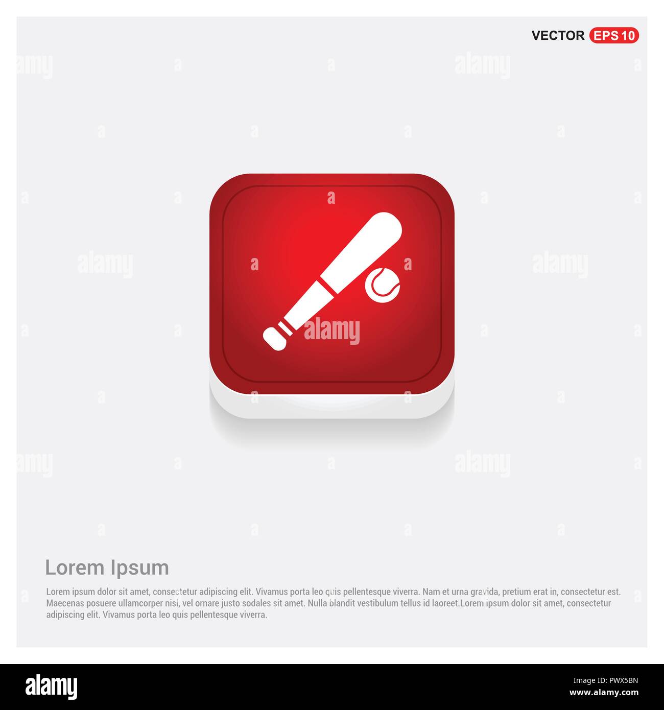 Baseball and Bat Icon Stock Vector Image & Art - Alamy