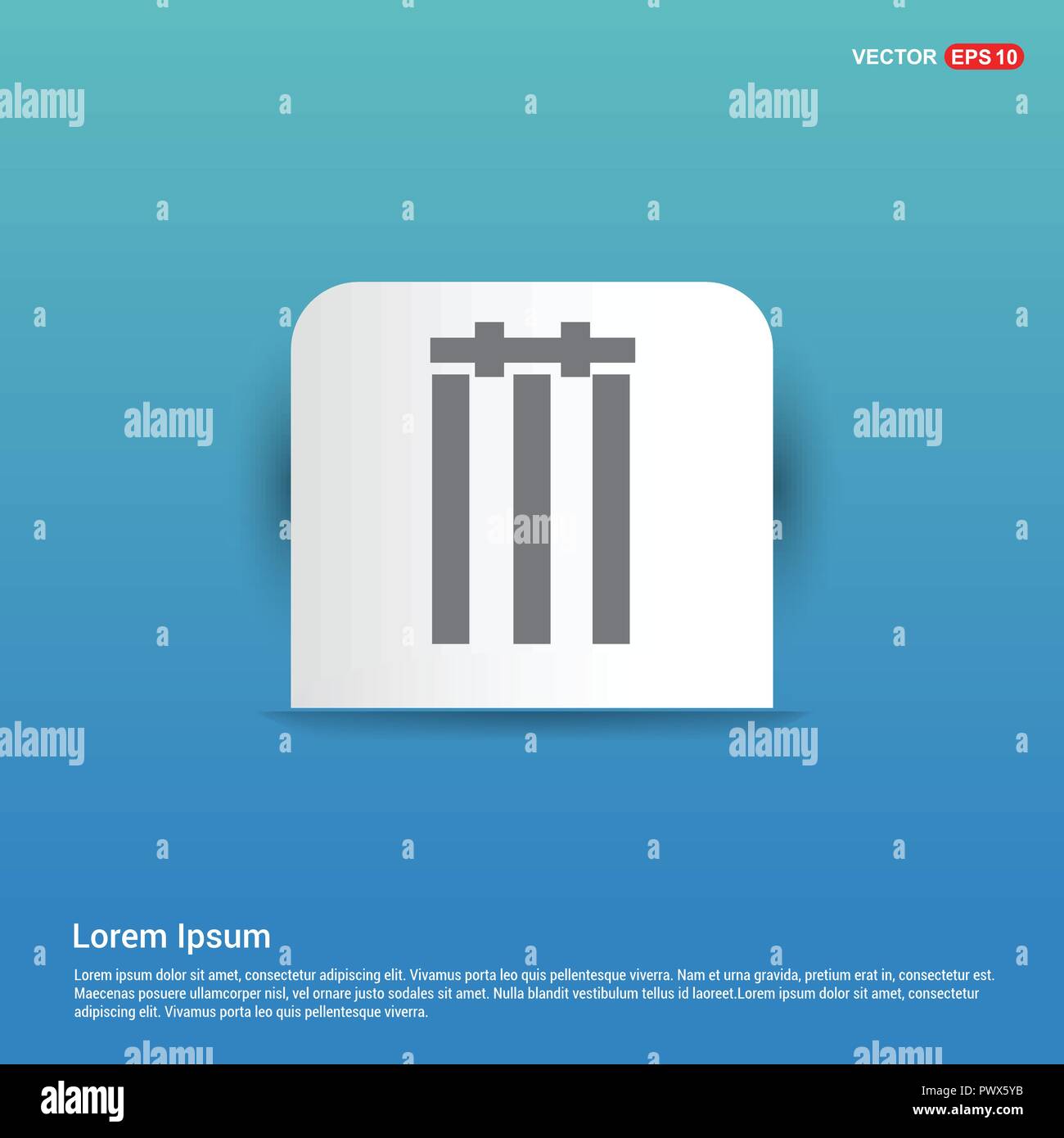 Cricket Bails Icon - Blue Sticker button Stock Vector Image & Art - Alamy