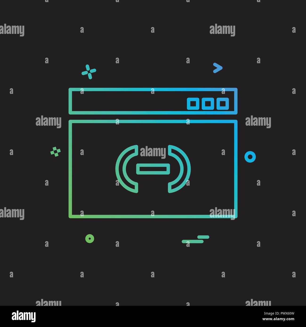 Web layout icon design vector Stock Vector Image & Art - Alamy