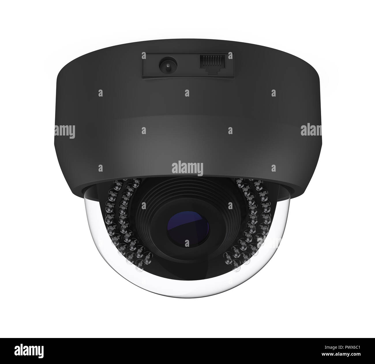 Dome CCTV Security Camera Isolated Stock Photo - Alamy