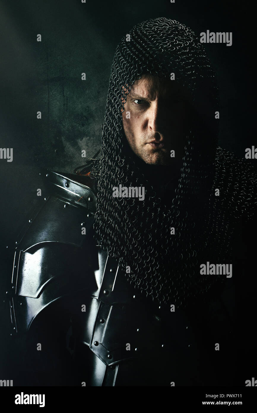 Portrait of a King in Armor Stock Photo - Alamy