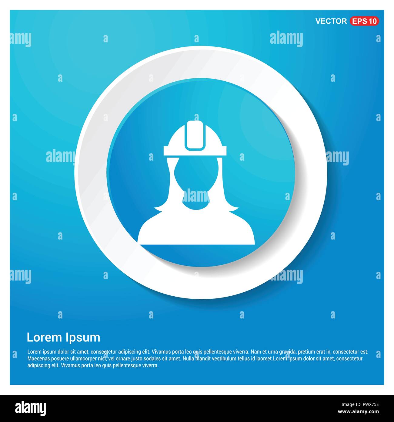 Engineer user icon abstract hi-res stock photography and images - Alamy