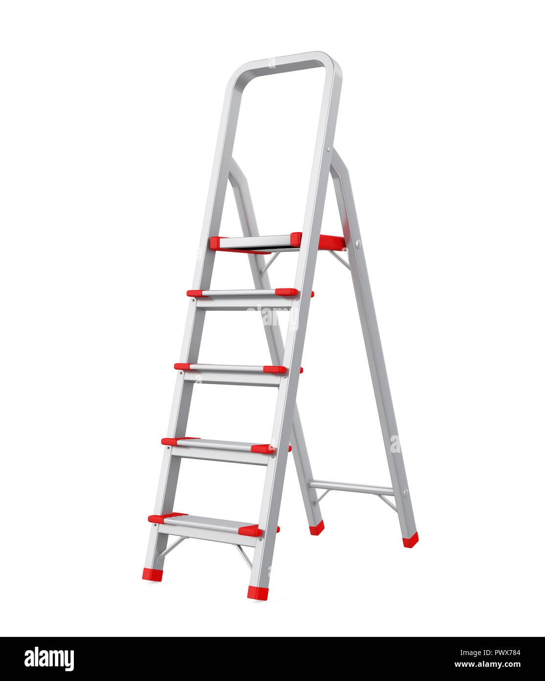 Step Ladder Isolated Stock Photo - Alamy