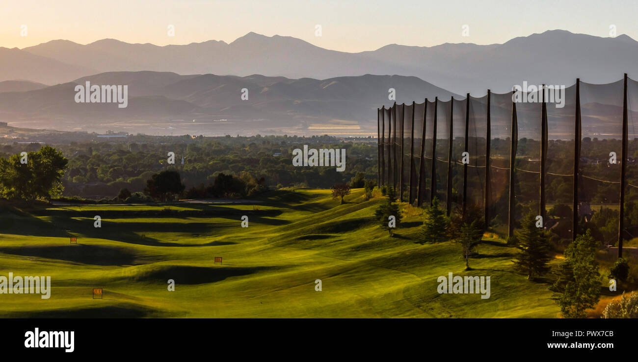 Fence scenic view golf hi-res stock photography and images - Alamy