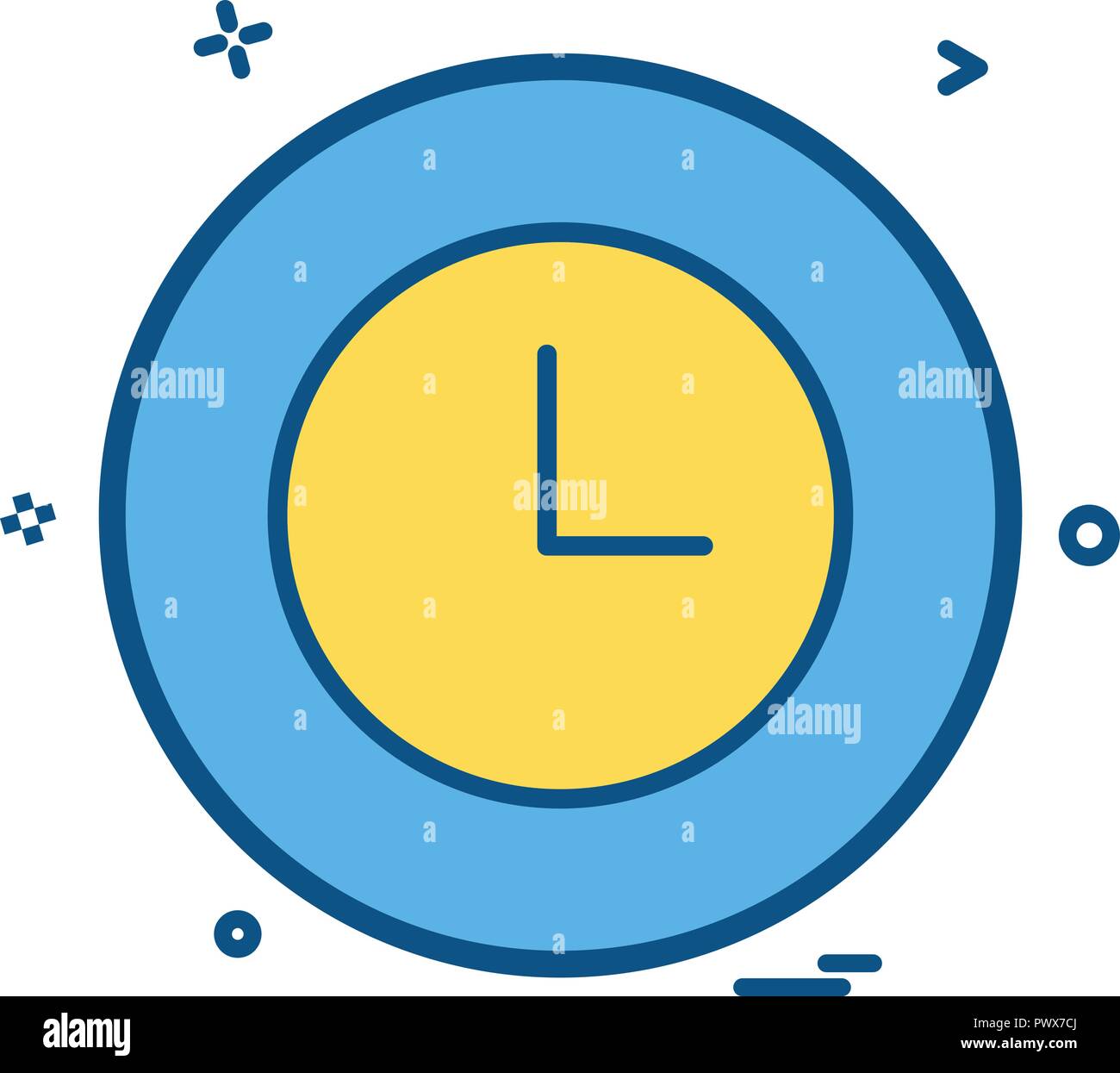 clock basic icon vector design Stock Vector Image & Art - Alamy