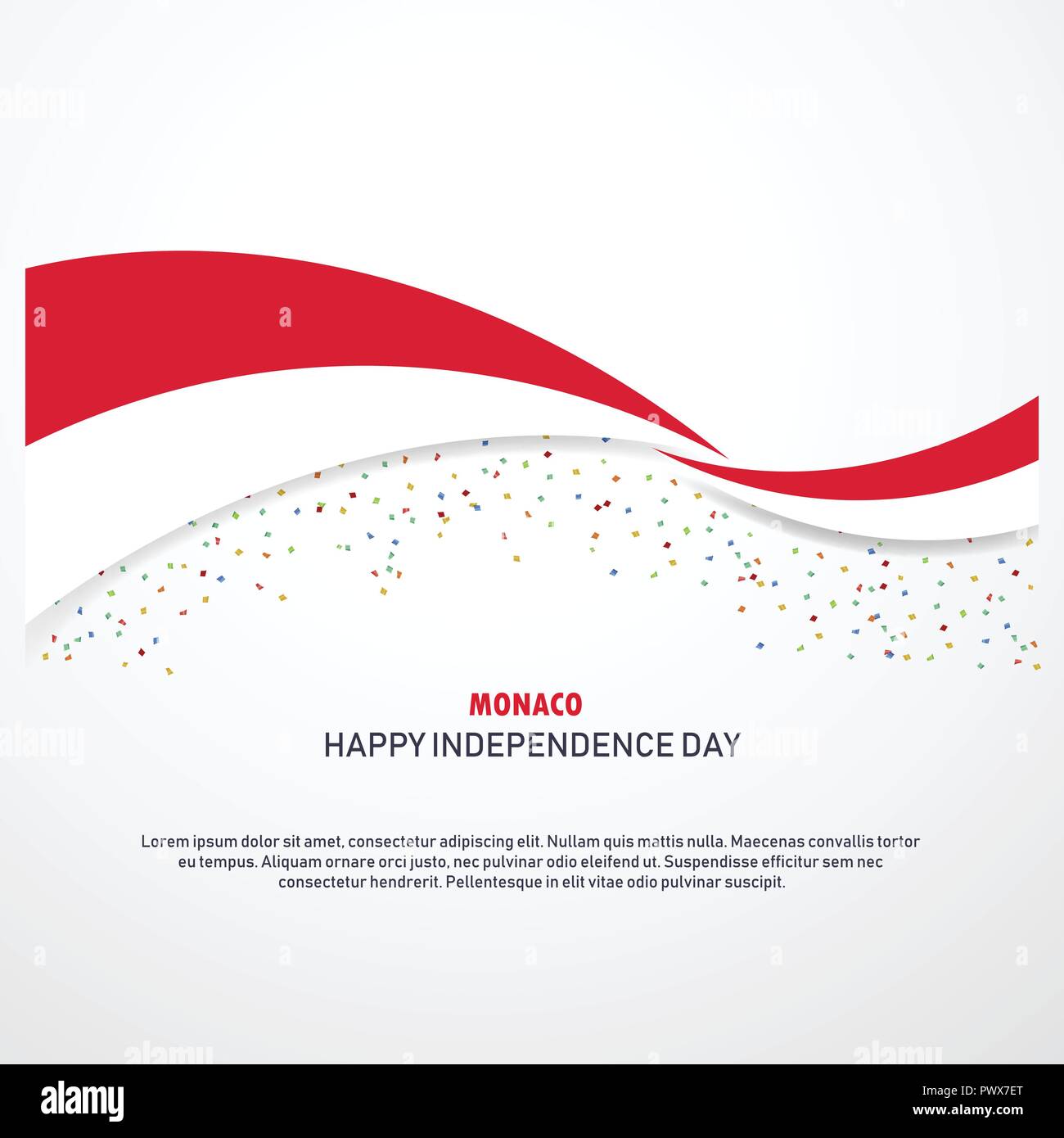 Monaco Happy independence day Background Stock Vector Image & Art - Alamy