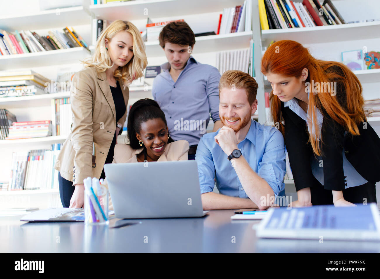 Team consulting man planning hi-res stock photography and images - Alamy