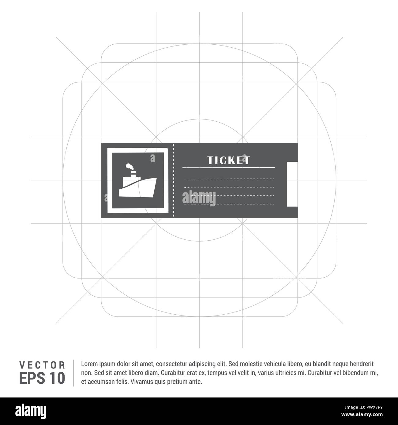 Ticket stubs Stock Vector Images - Alamy