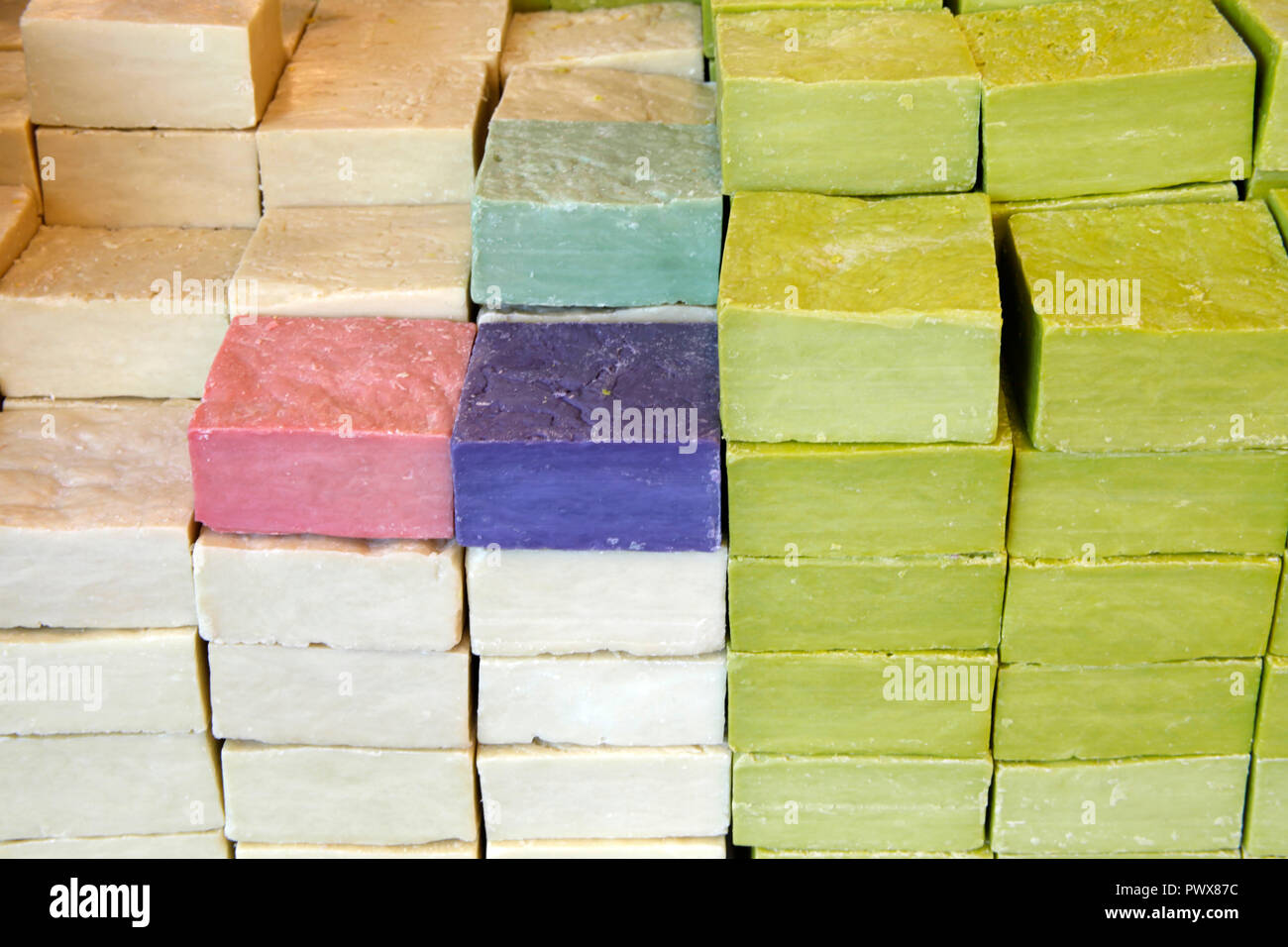 Organic handmade soap Stock Photo - Alamy