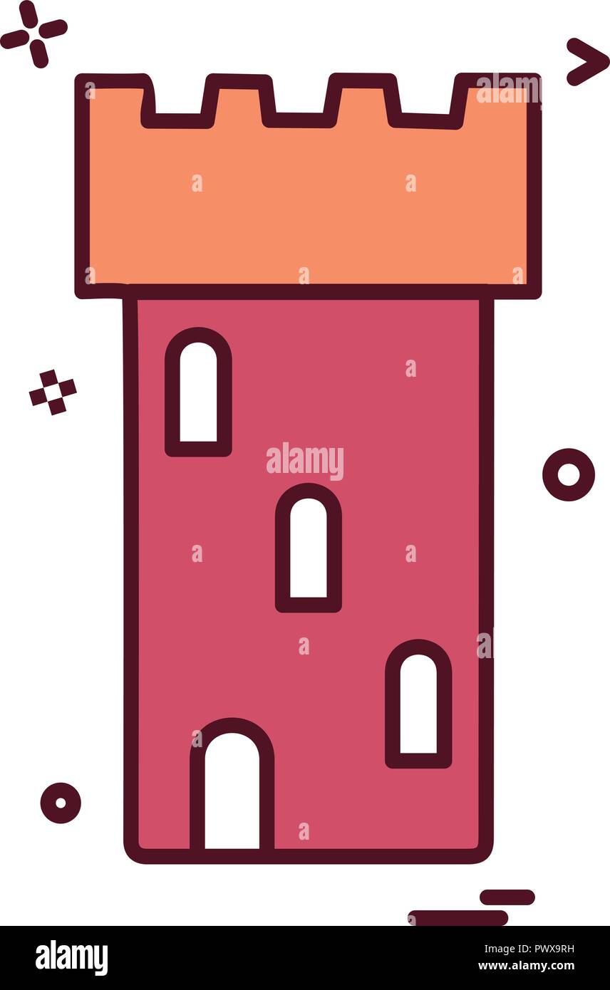 Fort icon design vector Stock Vector Image & Art - Alamy