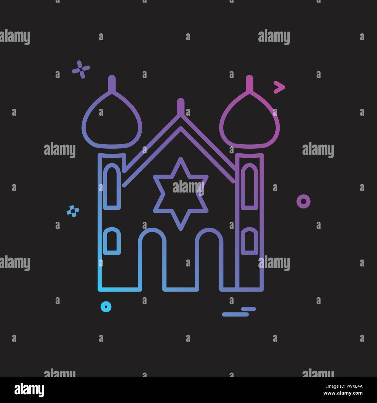Jewish temple icon design vector Stock Vector Image & Art - Alamy